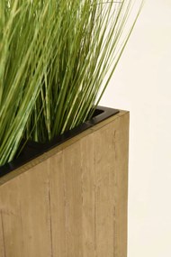 Dřevěný květináč ELEMENTO, dřevo, šířka 90 cm, hnědá