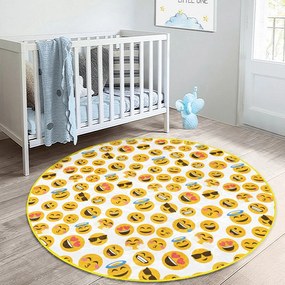 Žlutý dětský koberec ø 120 cm Comfort – Mila Home