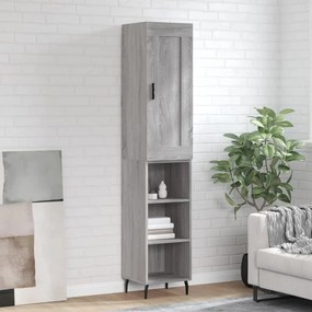 Skříň highboard šedá sonoma 34,5 x 34 x 180 cm kompozitní dřevo 3200343