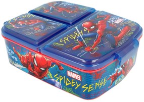 Multibox na svačinu Spiderman se 3 přihrádkami - motiv Grafiti