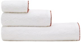 Bílý bavlněný ručník Kave Home Sinami 50 x 90 cm