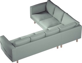 Potah na pohovku IKEA Norsborg rohová 5-místná barva zelená látka pletený vzor