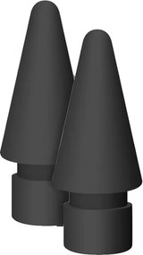 Tactical Roger Pencil Pro 2.0/Apple Pencil náhradní hroty černé (2 ks)