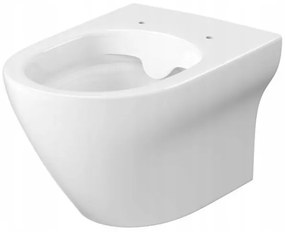 Cersanit Larga Oval CleanOn, závěsná wc mísa bez sedátka, K120-003
