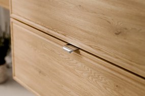 Koupelnová sestava Terra s deskou a skříňkami 80 cm dub cremona