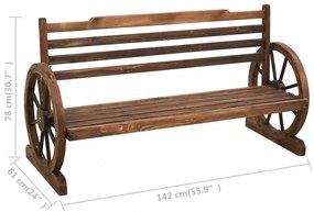 Zahradní lavice jedle Dekorhome