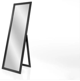 Stojací zrcadlo v černém rámu Styler Sicilia, 46 x 146 cm