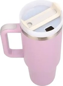 Extralink Black Forest pudrová růžová / Termohrnek / 1200 ml / s brčke
