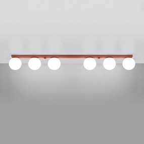 Sollux Lighting Stropní svítidlo YOLI 6 okrově červené