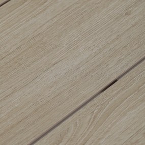 Zahradní stůl WOOD - béžový polywood / béžová kovová konstrukce