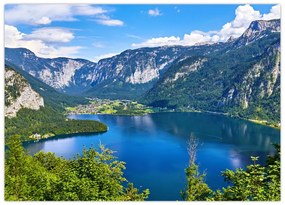 Obraz - Halštatské jezero, Hallstatt, Rakousko (70x50 cm)