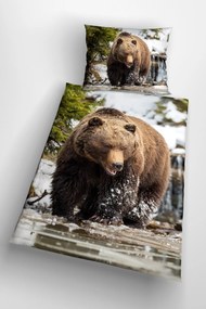 3d povlečení s medvědem - Bear Bear 140x200 cm