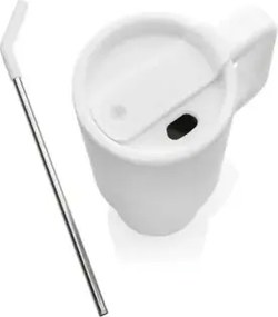 XD Design Velký nerezový termohrnek Embrace 900m bílá