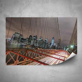 Plakát - Manhattan v noci (60x40 cm) - PopyDesign