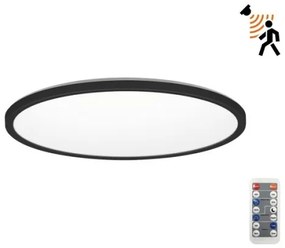 LED Koup. svítidlo se senzorem NIVERA LED/24W/230V IP54 pr. 30 cm černá + DO