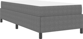 Rám postele s matrací Světle šedá 90 x 200 cm textil 3399100