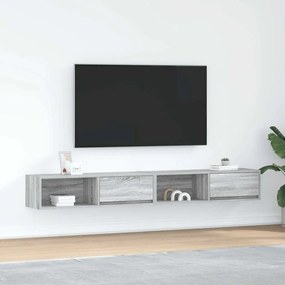 TV skříňky 2 ks šedé sonoma 100x31x25,5 cm kompozitní dřevo