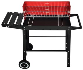 GardenMeister Zahradní pojízdný gril na dřevěné uhlí Basic Trolley BBQ WM044249-16