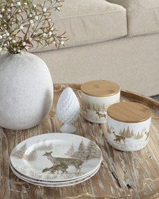 Dekorace White Cone 13cm