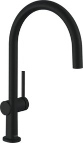 Hansgrohe M54, dřezová baterie Talis 220, s uzavíracím ventilem na spotřebič, černá matná, 72805670