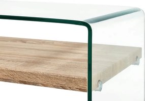 Konferenční stolek čirý 98 x 45 x 31 cm tvrzené sklo 284743