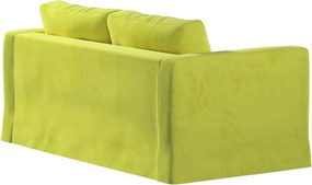 Potah na pohovku IKEA  Karlstad 2-místná , nerozkládací, dlouhý barva zelená látka lesklé, sametová