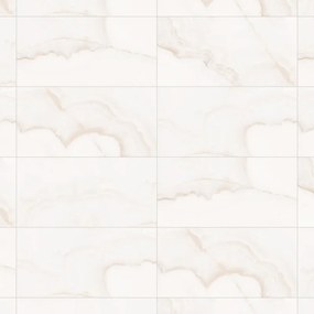 Mexen Onyx Bílé glazované rektifikované G1, podlahová a stěnová dlaždice 120 x 60 cm, lesk - TL106-120-060-01