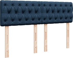 Box spring postel s matrací modrá 160x200 cm textil 3287132