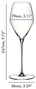 Riedel Veloce Rosé sklenice na víno 347 ml 2 ks