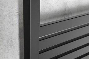 Aqualine Aqualine, TONDI topné těleso 450x970 mm, středové připojení, černá matná, DT456T