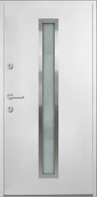 Vchodové dveře s ocelovým opláštěním FM Turen model ATU600 Orientace dveří: Levé, otevírání ven, Dekor: Bílá, Standardní rozměr dveří včetně rámu: 90 cm x 200 cm - vnější rozměr rámu