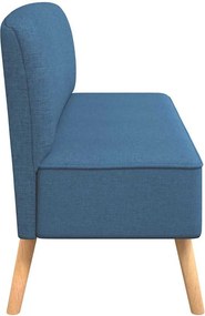 Pohovka textil 117 x 55,5 x 77 cm modrá 244072