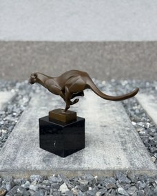 Bronzová socha soška - Leopard