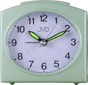 JVD Ručkový netikajicí tichý zelený budík JVD SRP8603.1