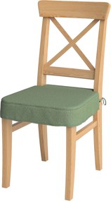 Sedák na židli IKEA Ingolf barva zelená látka pletený vzor