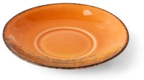 HK living Keramický podšálek Ligth Roast 70's, oranžová barva, keramika