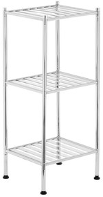 Koupelnový regál ve stříbrné barvě 34x80 cm – Premier Housewares