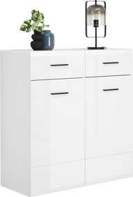 XXXLutz BOTNÍK, antracitová, bílá, 100/104/42 cm Hom`in - Botníky - 001803069041