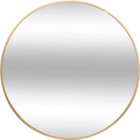 Kulaté zrcadlo v kovovém rámu OW, Ø 70 cm