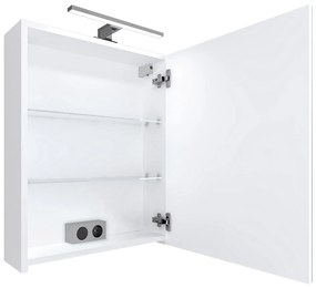 A-Interiéry Zrcadlová skříňka závěsná s LED osvětlením Fabi W 50 ZS - fabi w 50zs