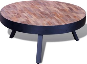 vidaXL Konferenční stolek kulatý recyklované teakové dřevo [241714]