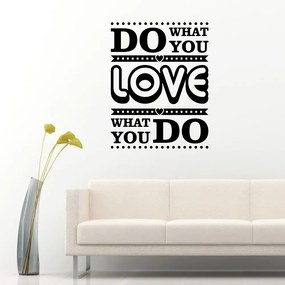 Samolepky na zeď - Do what you Love Barva: Mint, Velikost: 77x60 cm