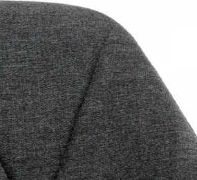 Jídelní židle šedá látka černé kovové nohy CT-285 GREY2
