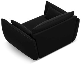 Černé sametové křeslo Vanda – Mazzini Sofas