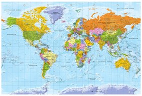 Korková  nástěnná dekorační tabule Mapa světa: Orbis Terrarum