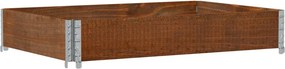 Zahradní truhlík hnědý 120 x 80 cm masivní borové dřevo 3295846