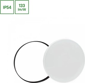 Nymphea Černobílá Kruhová Lampa 40W Cw 230V