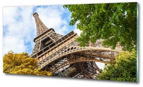 Wallmuralia Fotoobraz skleněný na stěnu do obýváku Eiffelova věž Paříž 100x50