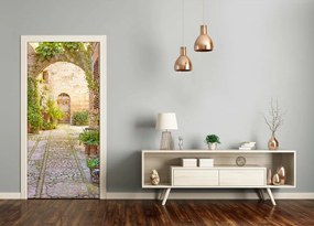 Fototapeta samolepící dveře romatická ulice 95x205 cm