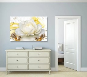 Obraz luxusní růže s abstrakcí Varianta: 120x80
